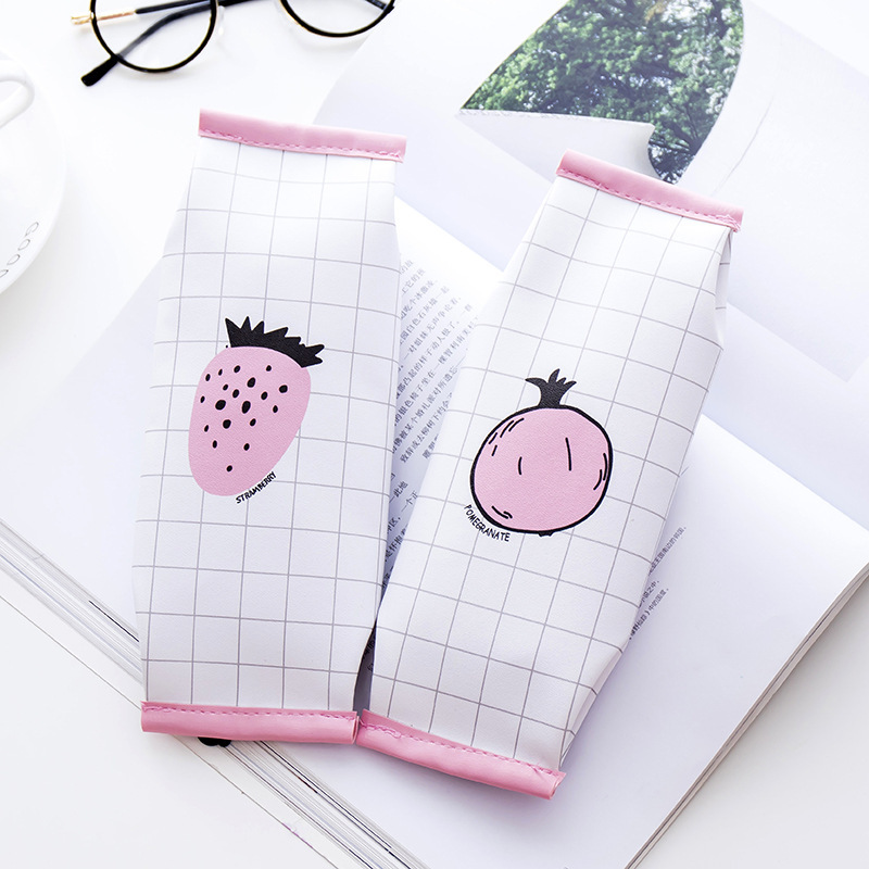 Golden bean Cipher pencil bag PU leather simple la... – Grandado