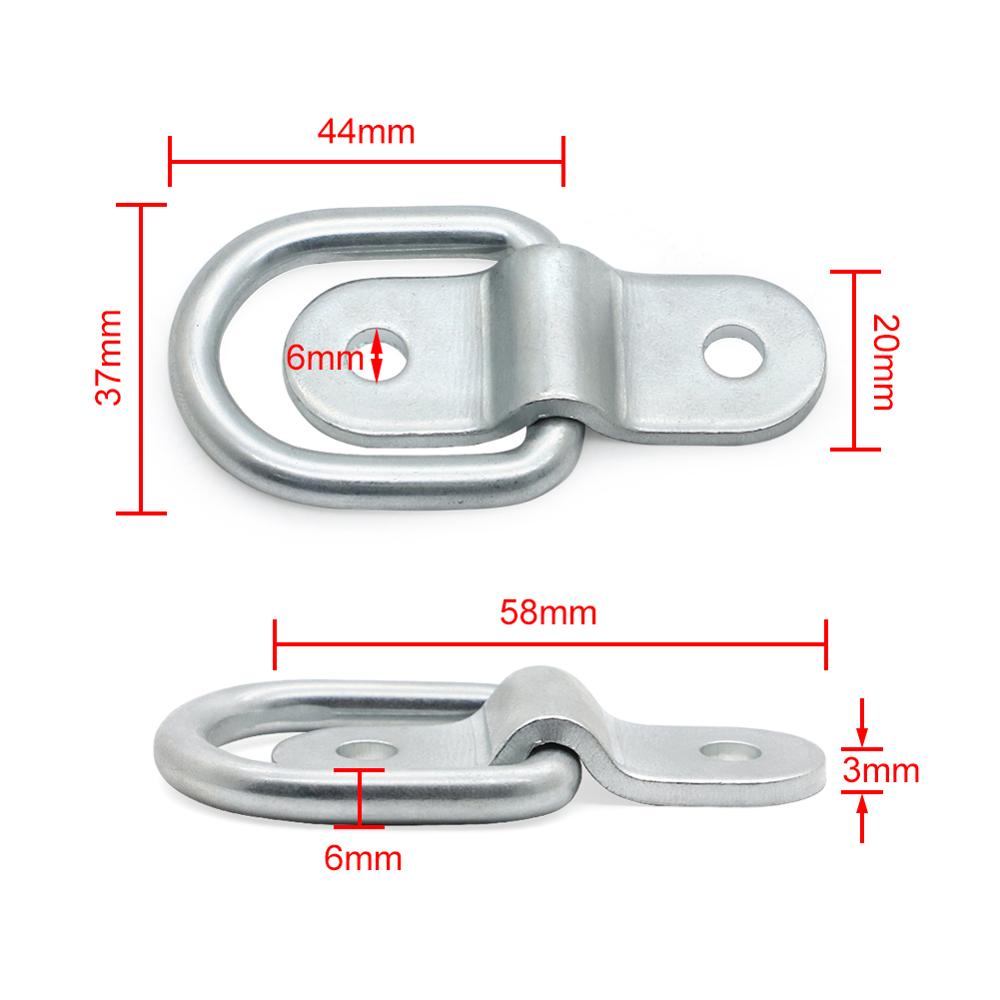 10 Pack D-Ring Tie Downs 1/4" D-Rings Anchor Lashi... – Vicedeal