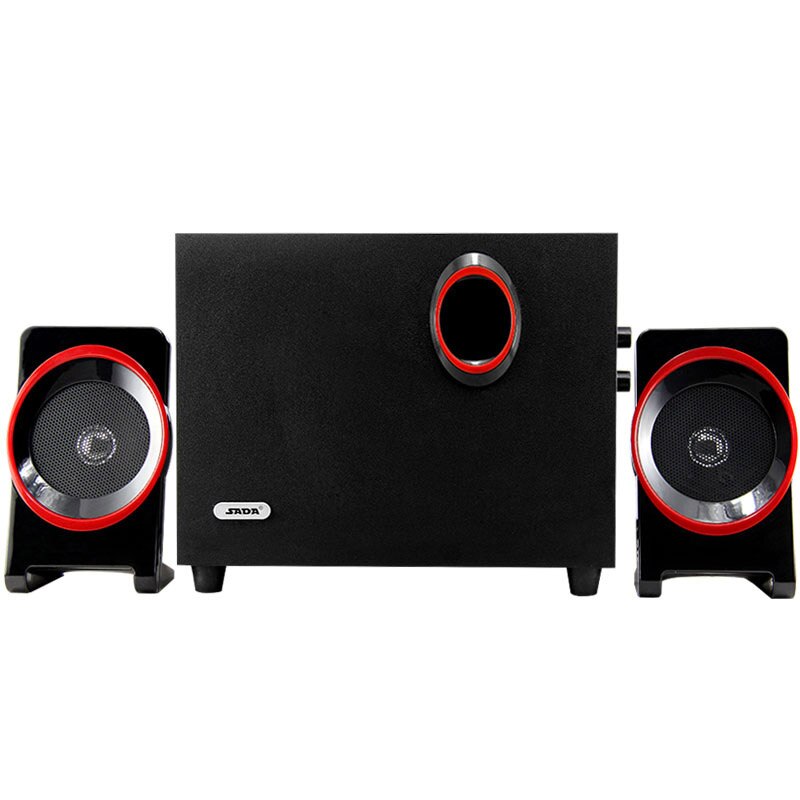 Black USB 5V Plastic Wooden Desktop Subwoofer Loud... – Grandado