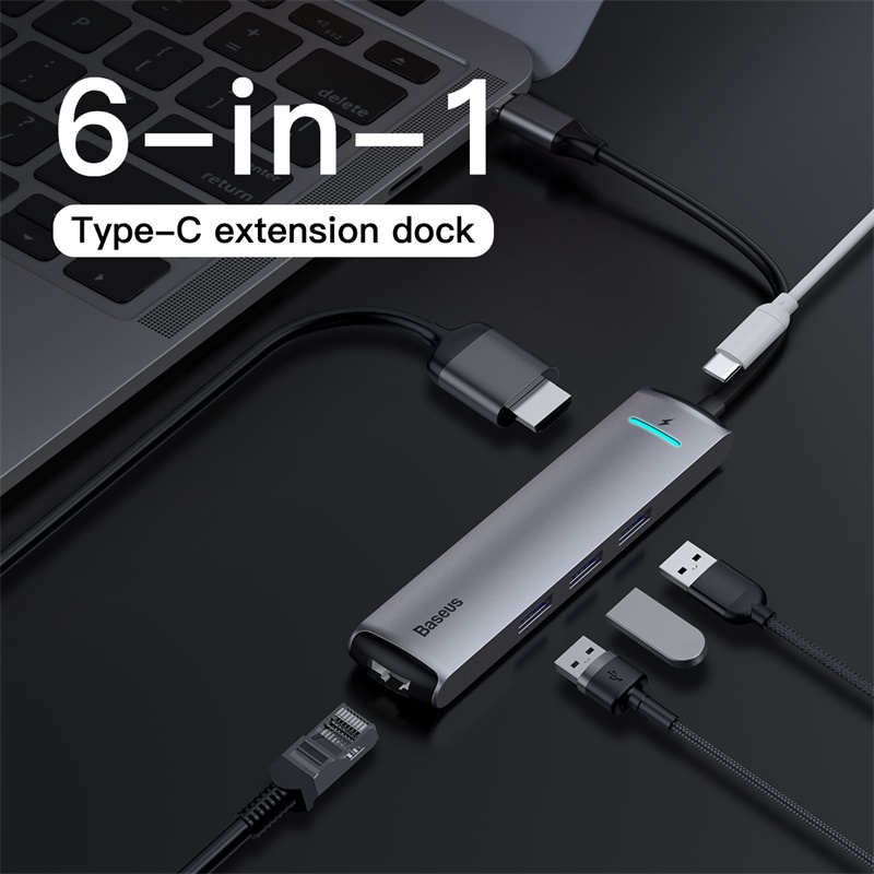 Baseus USB C HUB Type C to Multi USB 3.0 HUB HDMI ... – Grandado