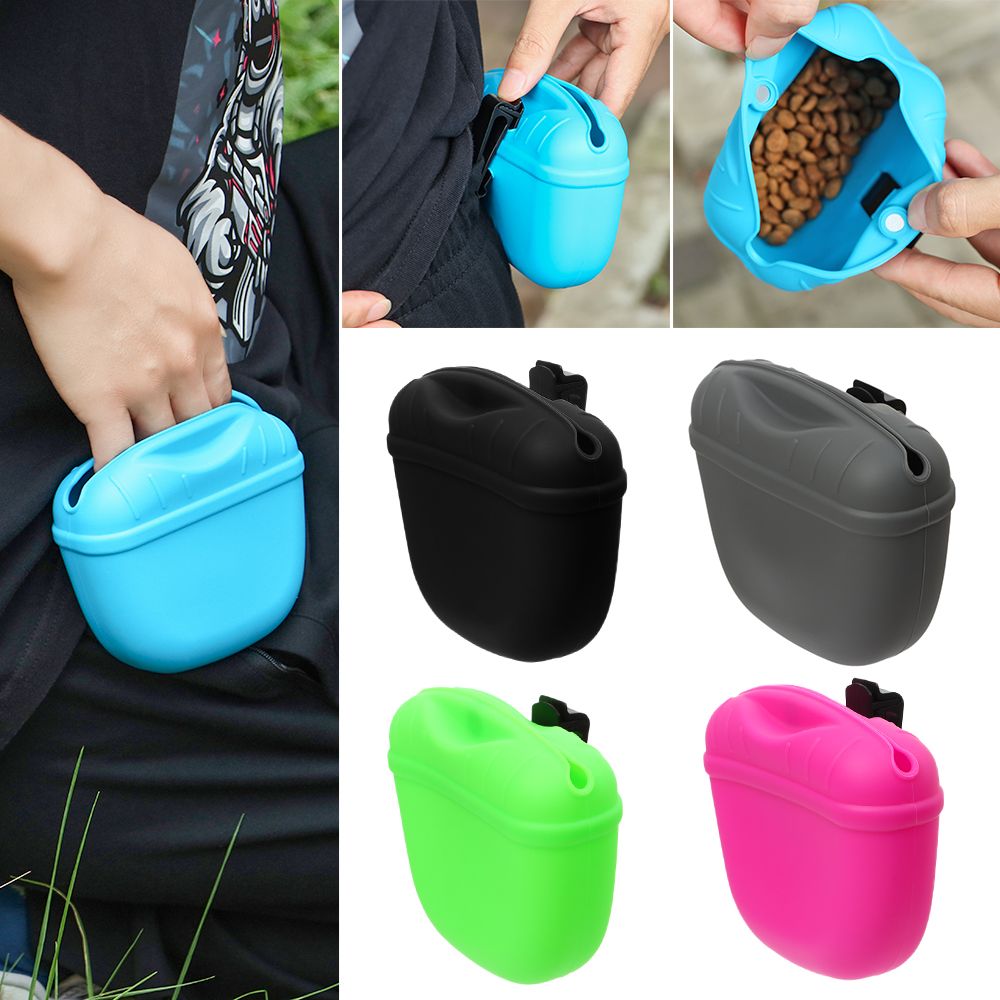 Portable Pocket Snack Bag Silicone With Clip Pet T... – Grandado
