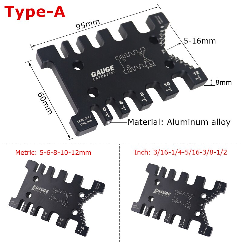 Woodworking Tenon Gauge Caliper Height Gauge Metri... – Grandado