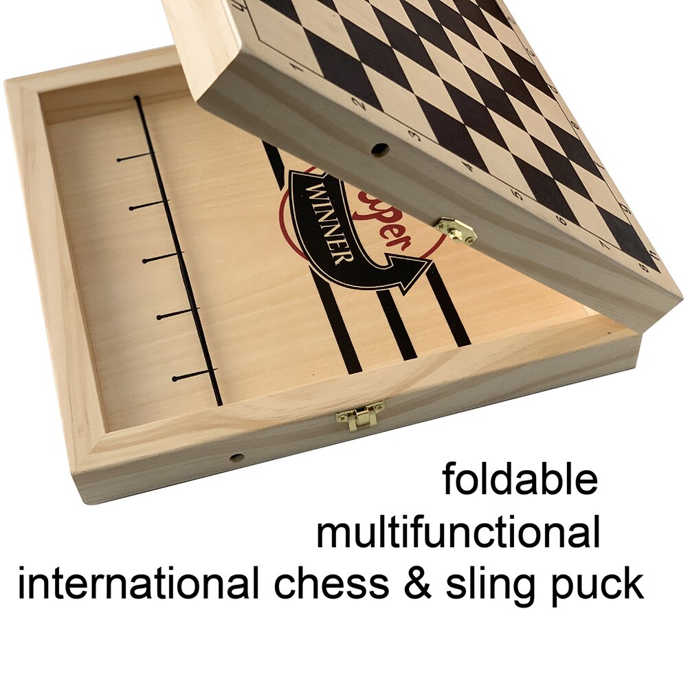 Chess Board Toys Children Wooden Folding Chess Boa... – Grandado