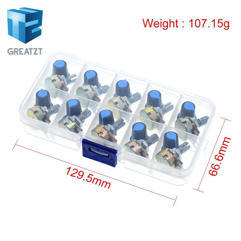 WH148 Potentiometer Kit B1K 2K 5K 10K 20K 50K 100K... – Grandado