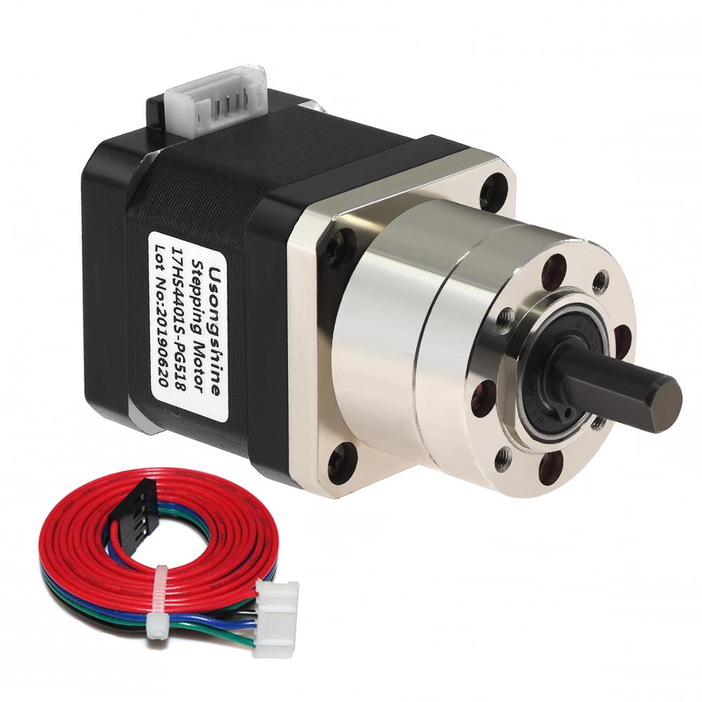 Nema17 17HS4401 Stepper Motor Ratio 5.18:1 Planeta... – Grandado