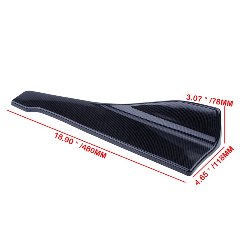 48cm Universal Car Wide Body Side Skirts Splitters... – Grandado
