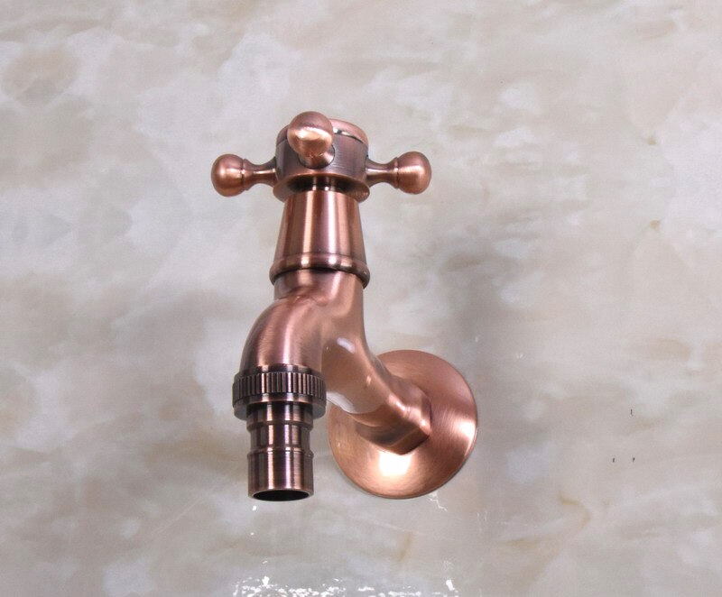 Antique Red Copper Wall Mounted Tap Faucet Garden ... – Grandado
