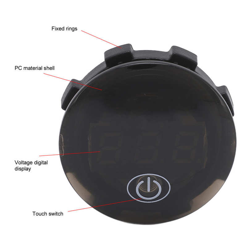 Vehicle Voltage Gauge Car Volt Meter Clear Stable ... – Grandado
