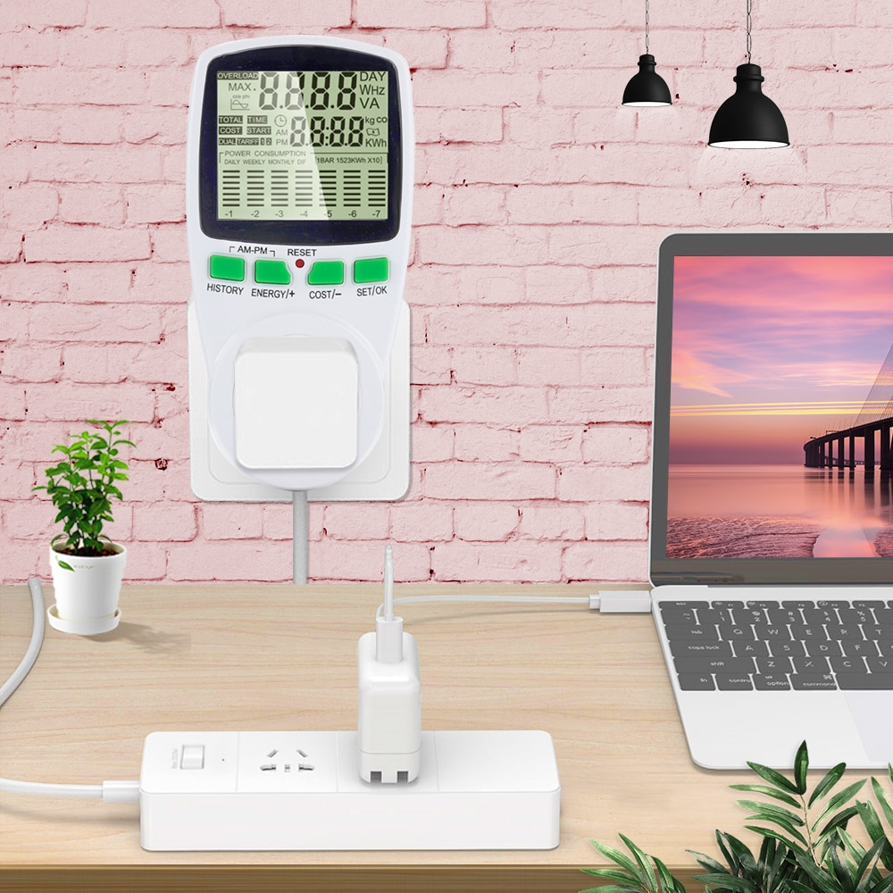 Digital LCD Intelligent AC Power Meter Wattmeter B... – Vicedeal
