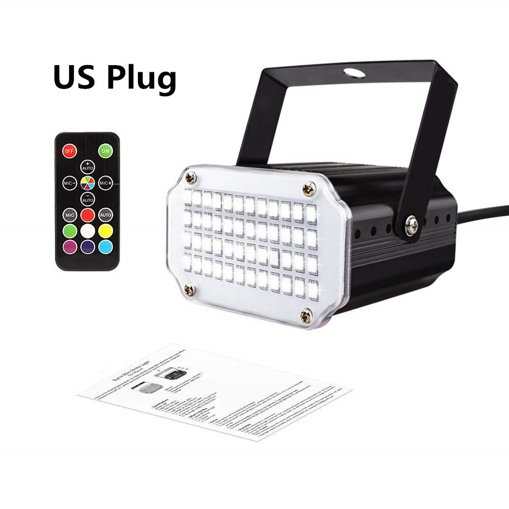 48 LED RGB UV Stage Strobe Lights Disco DJ Party C... – Vicedeal