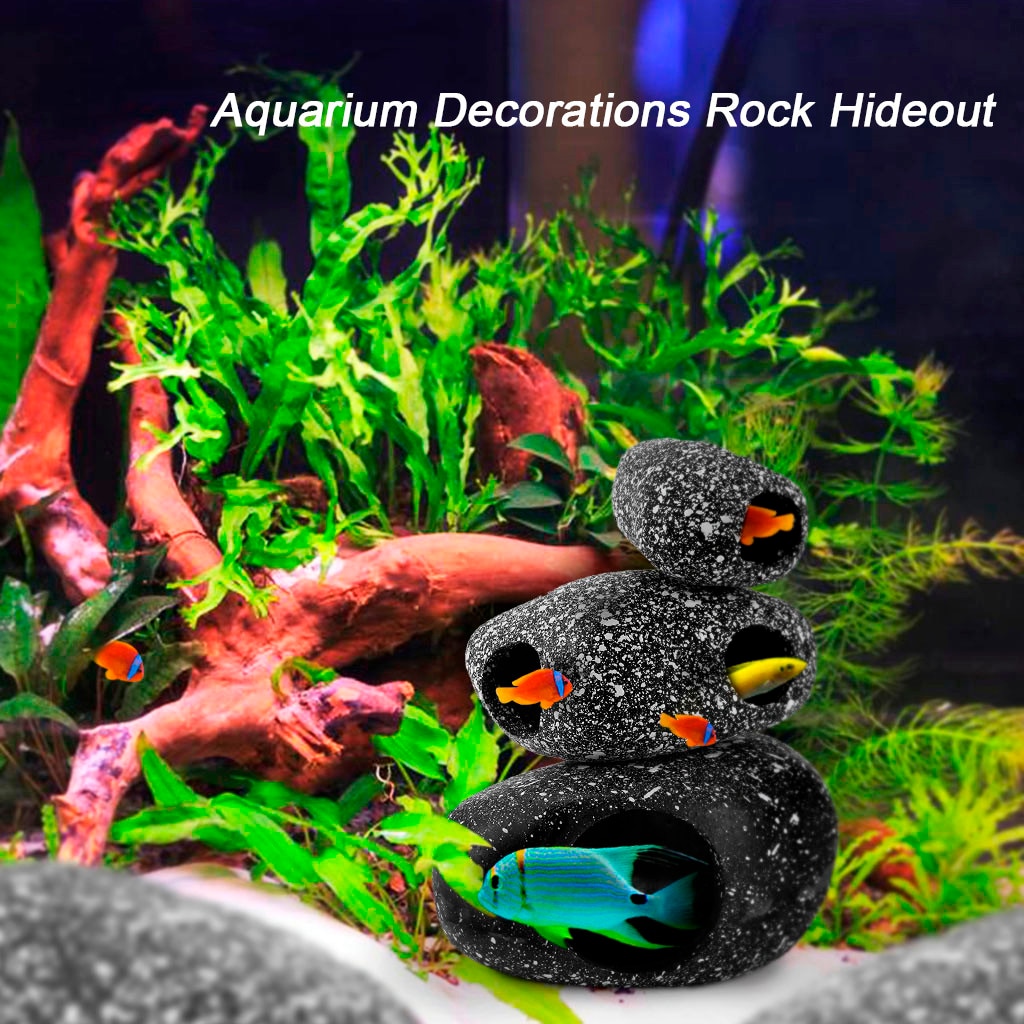 Aquarium Decorations Fish Tank Decorations Rock Hi... – Grandado