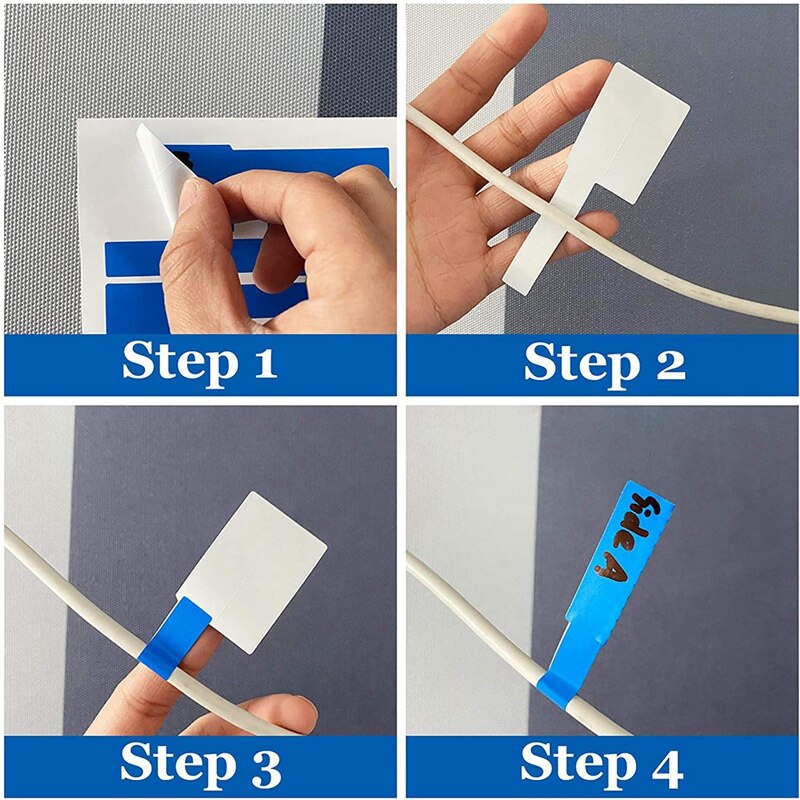 750 Stuks Kabel Label Sticker Waterdicht Draad Net... – Grandado