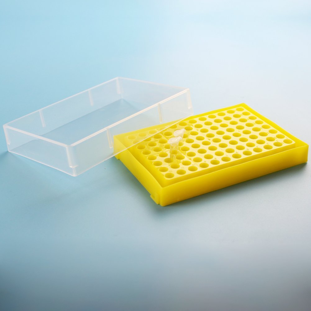 96-Well PCR Tube Rack, 0.2ml, with Transparent Lid... – Vicedeal