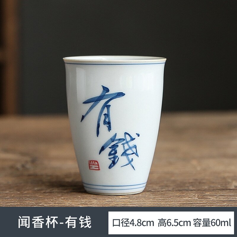 Hand-Painted Calligraphy Tea Cup Fragrance-Smellin... – Vicedeal
