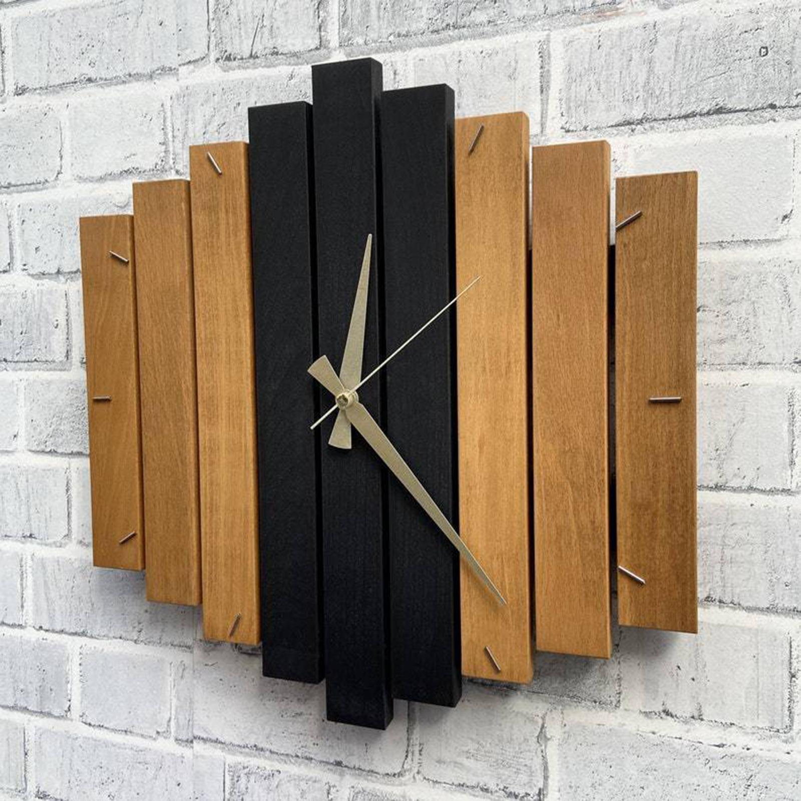 12inch Modern Wooden Wall Clock DIY Pointer Quartz... – Grandado
