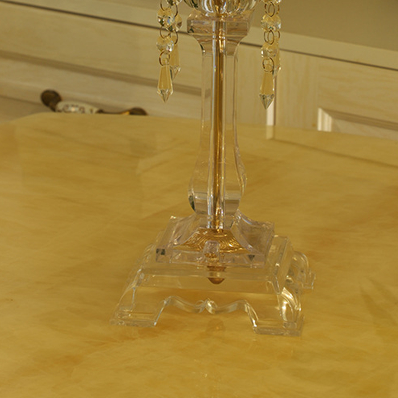 Candelabro de una sola vela K9 con cristales de ac... – Grandado