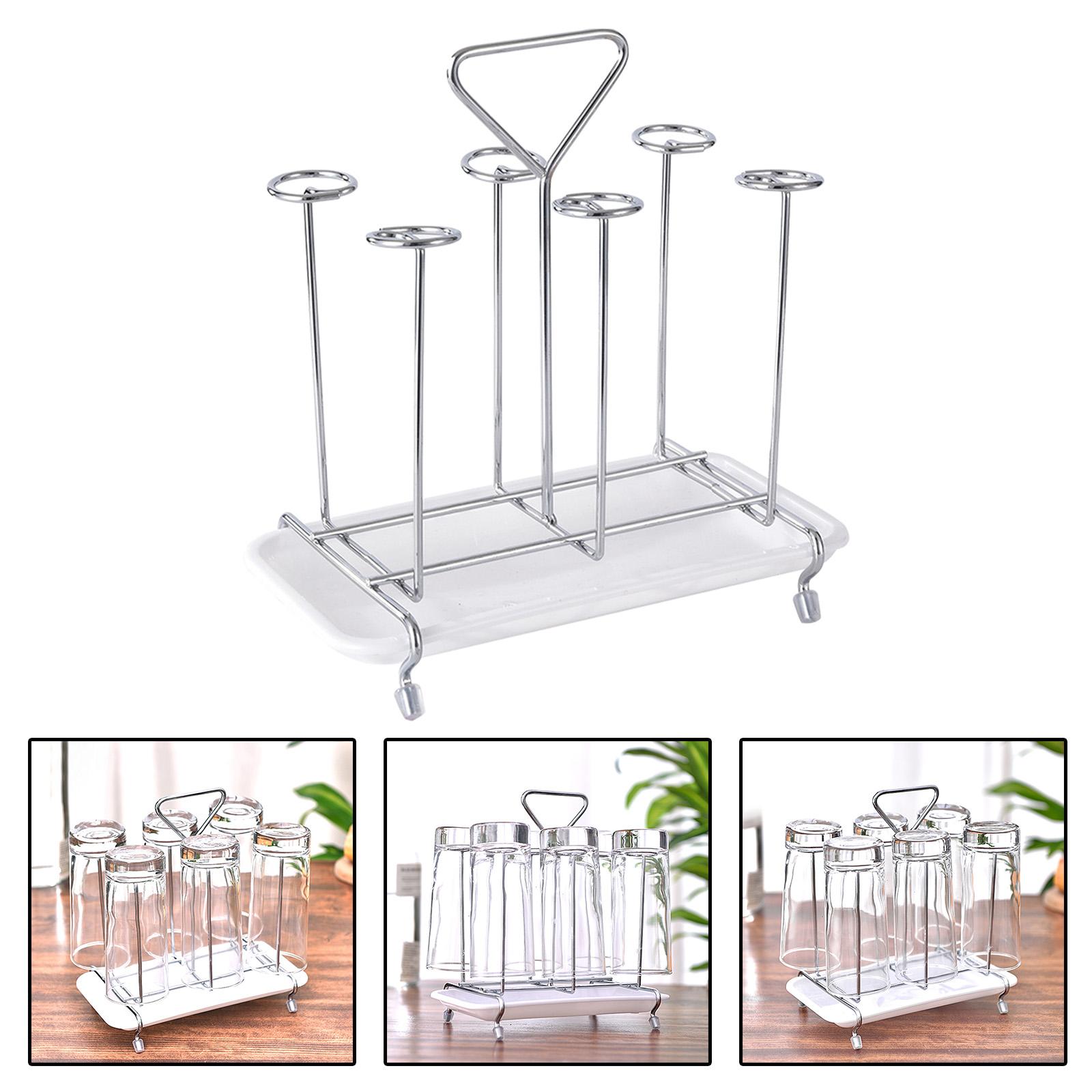 Moderne Metalen Bekerhouder Stand 6 Cup Haken Rond... – Grandado