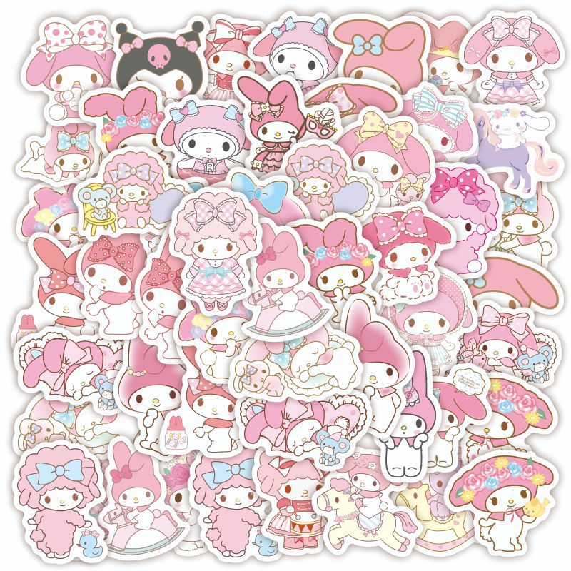 40PCS Sanrio My Melody Stickers Cartoon Melody Rab... – Grandado