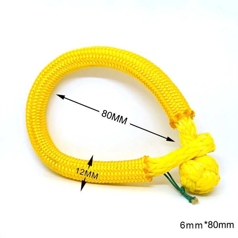 Yellow 6mm*80mm Soft Shackles,ATV Winch Shackle,Sy... – Grandado