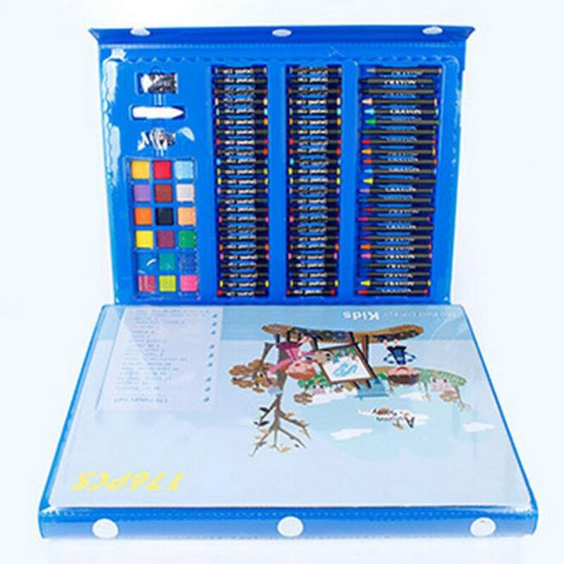 176 Kid Draw Set Colored Pencil Crayon Watercolors... – Grandado