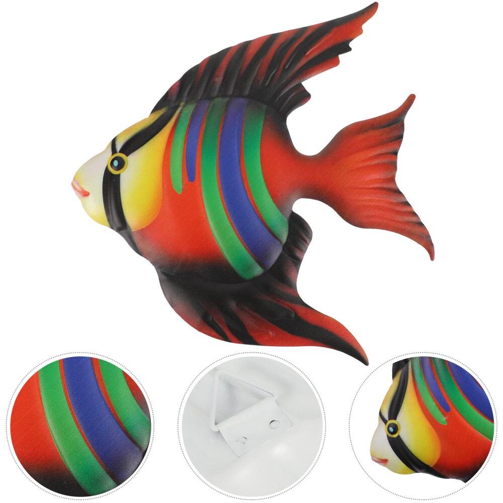 Metal Fish Wall Decor Outdoor Indoor Art Sculpture... – Grandado
