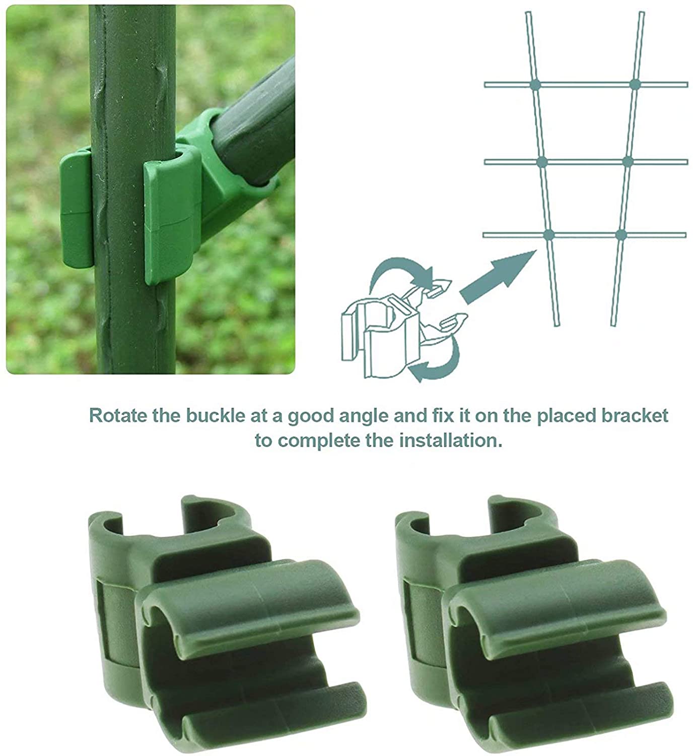 Adjustable Plant Trellis Connector Clip Connecting... – Vicedeal