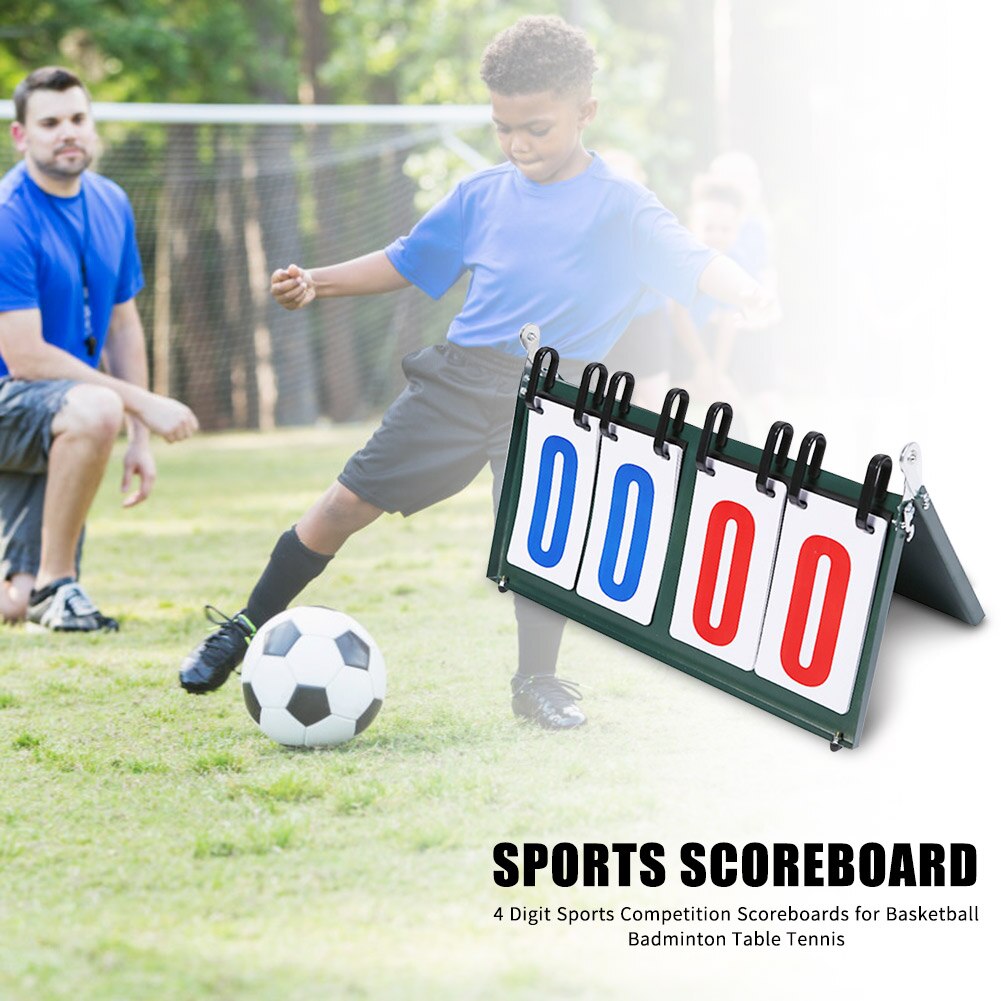 Portable 4 Digit Sports Game Scoreboards Competiti... – Grandado