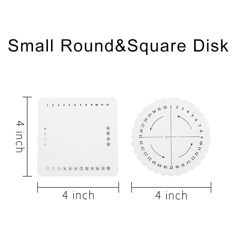 Round Square Kumihimo Beading Cord Disc Disk Braid... – Grandado