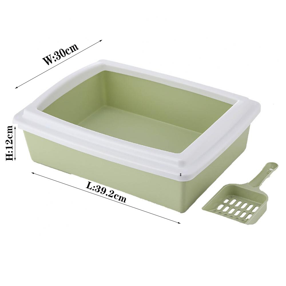 Huisdier Kattenbak Rechthoek Semi Gesloten Anti Sp... – Grandado