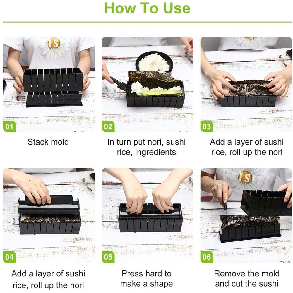 10 Stuks Plastic Sushi Maken Kit Diy Thuis Keuken ... – Grandado