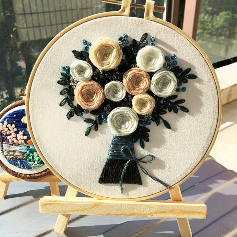 Flowers Patterns DIY Cross Stitch Kits Handmade Cr... – Grandado