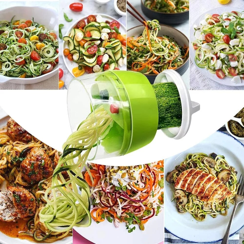 Adjustable Spiral Grater Cutter Handheld Spiralize... – Vicedeal