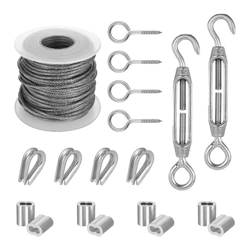 1 Set 15/30 M Multifunctional Wire Rope Kit Stainl... – Grandado