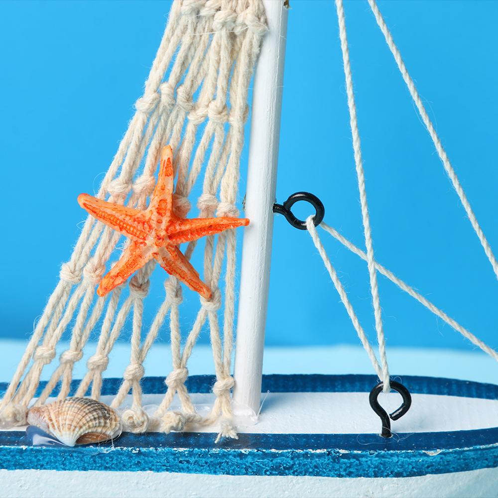 1PC Cute Mini Sailing Boat Model Nautical Home Dec... – Vicedeal