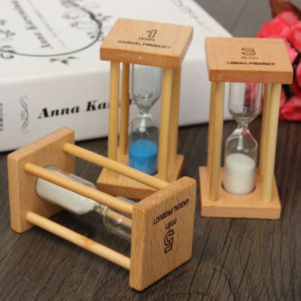 Timer Clock 1/3/5Min Wooden Home Decoration Deskto... – Grandado