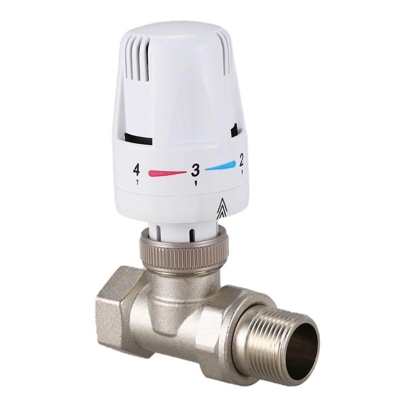 3/4Inch Brass Thermostatic Radiator Valve Straight... – Grandado