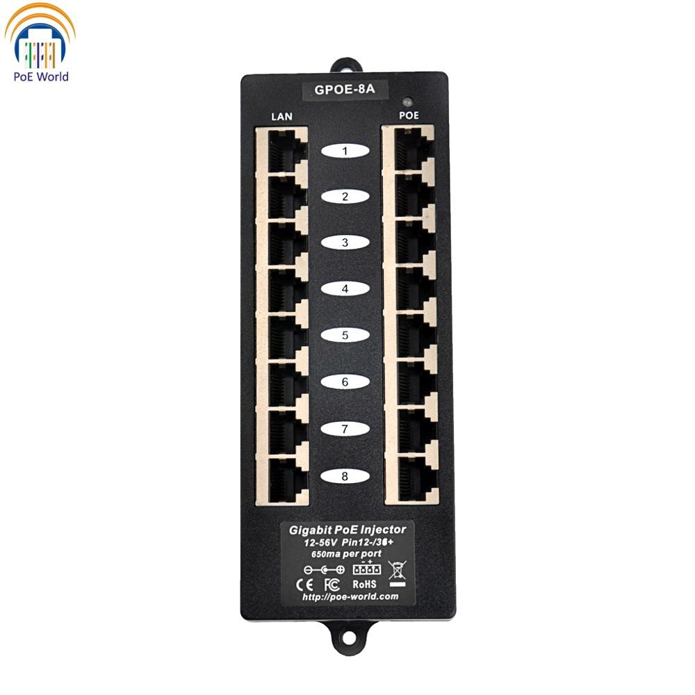 802.3af PoE Patch Panel 1000Mnps Networking PoE in... – Grandado