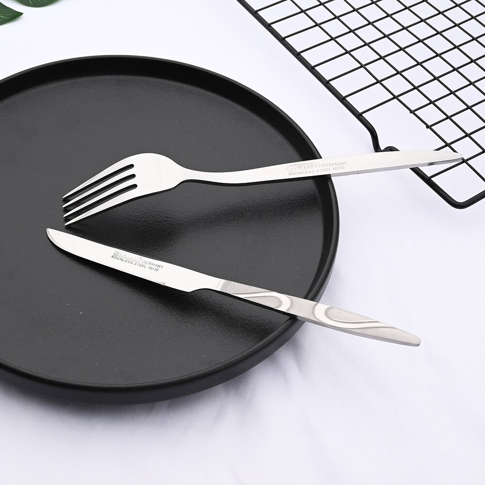 Silver Mirror Silverware Stainless Steel Dinnerwar... – Grandado