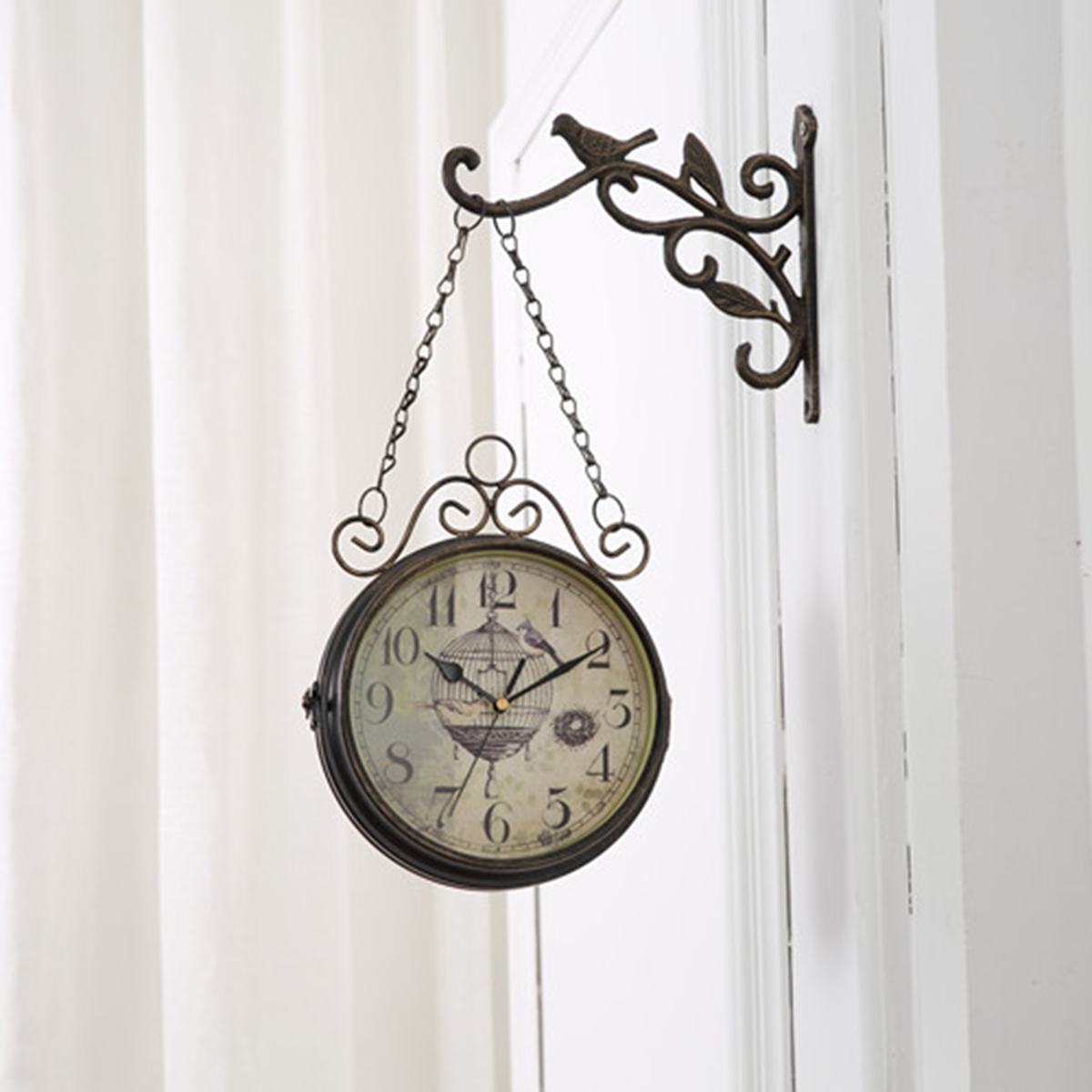 Double Sided Round Wall Mount Hanging Station Sile... – Grandado