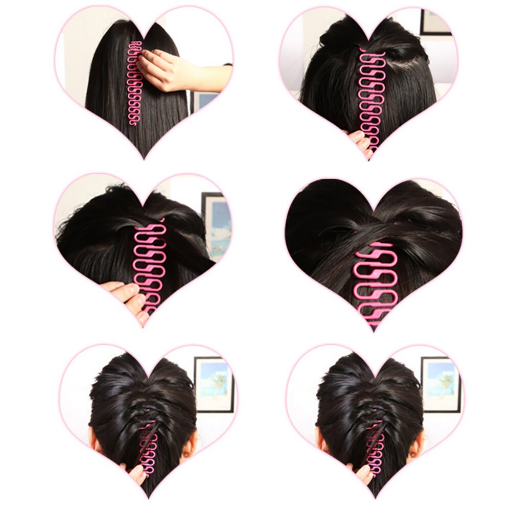 1Pc Women French Hair Weave Artifact Fishbone Hair... – Grandado