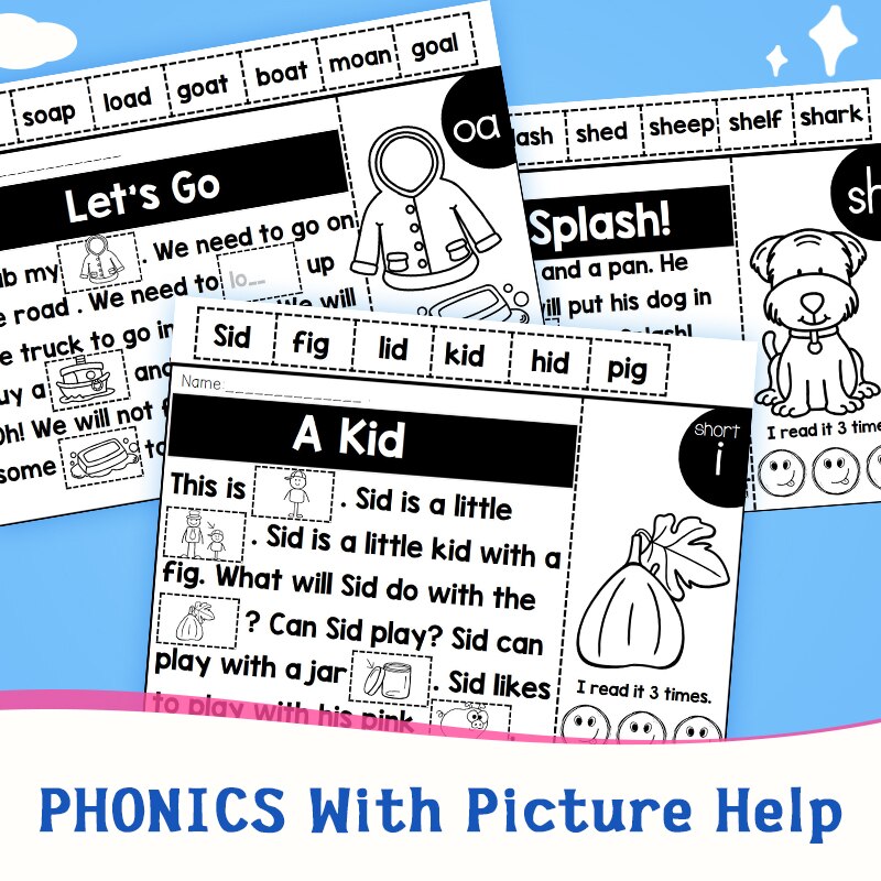 157PCS/Set Phonics WORD FAMILIES LONG VOWEL BLENDS... – Vicedeal