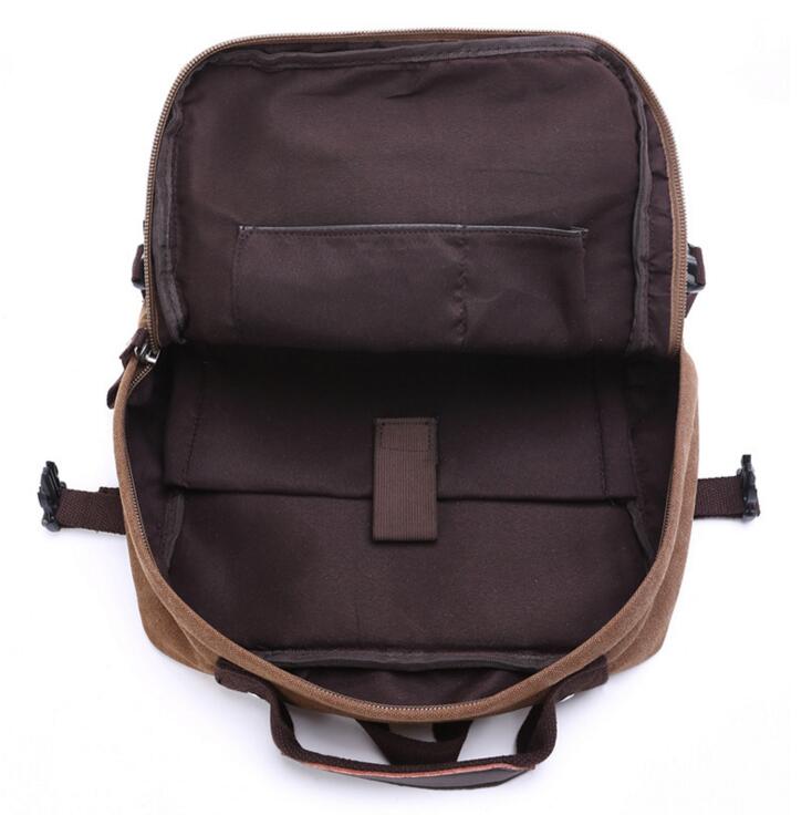 070417 men canvas backpack student school bag – Vicedeal