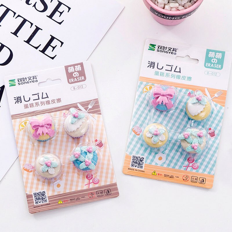Fancy dessert taart rubber gum gomas de borrar Sch... – Grandado