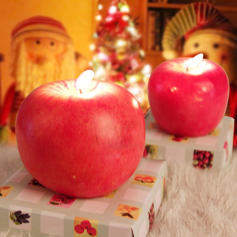 Home Red Apple Shape Modeling Techniques Scented C... – Grandado