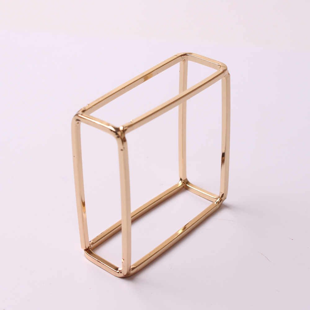 8PCS/ metal plating square napkin ring table top d... – Grandado