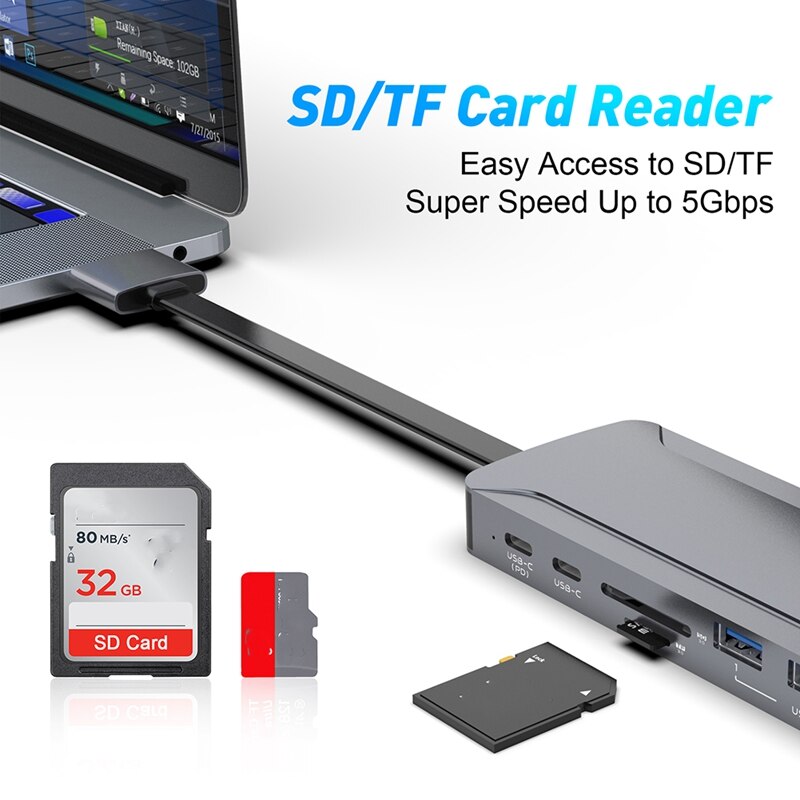 Usb C Hub,13-In-1 Usb C Docking Station Met Ethern... – Grandado