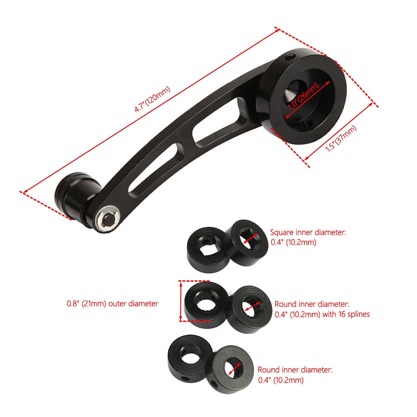 2Pcs Aluminum Alloy Universal Car Window Crank Han... – Vicedeal
