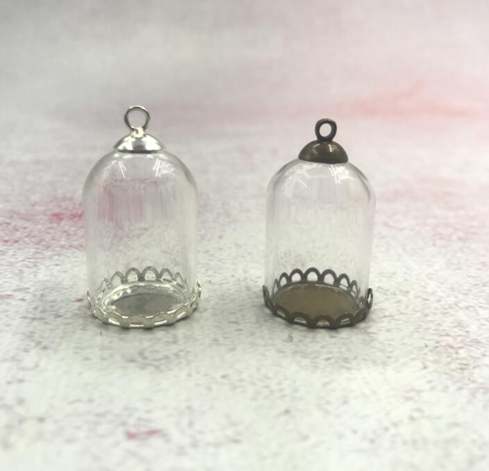 5pcs/lot 25x18mm Glass globe tube bell jars lace t... – Vicedeal