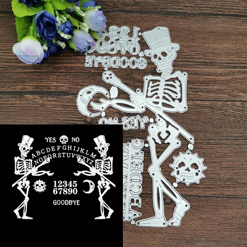 Kerst Halloween schedel figuur 26 alfanumerieke fo... – Grandado