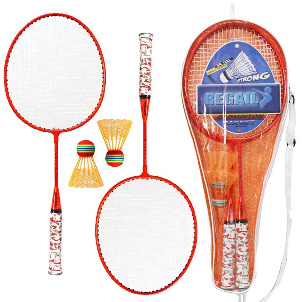 1 Paar Badminton Rackets Met Ballen 2 Speler Badmi... – Grandado